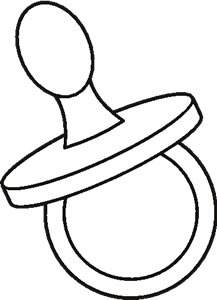 Baby Pacifier Coloring Pages Coloring Pages